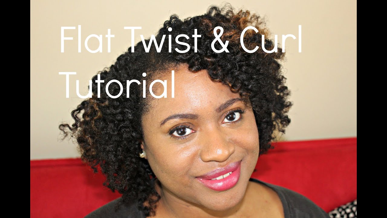 Flat Twist and Curl Natural Hair | Tutorial - YouTube