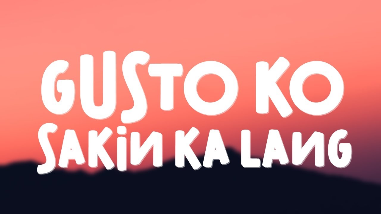 Robledo Timido - Gusto Ko Sakin Ka Lang (Lyrics) - YouTube
