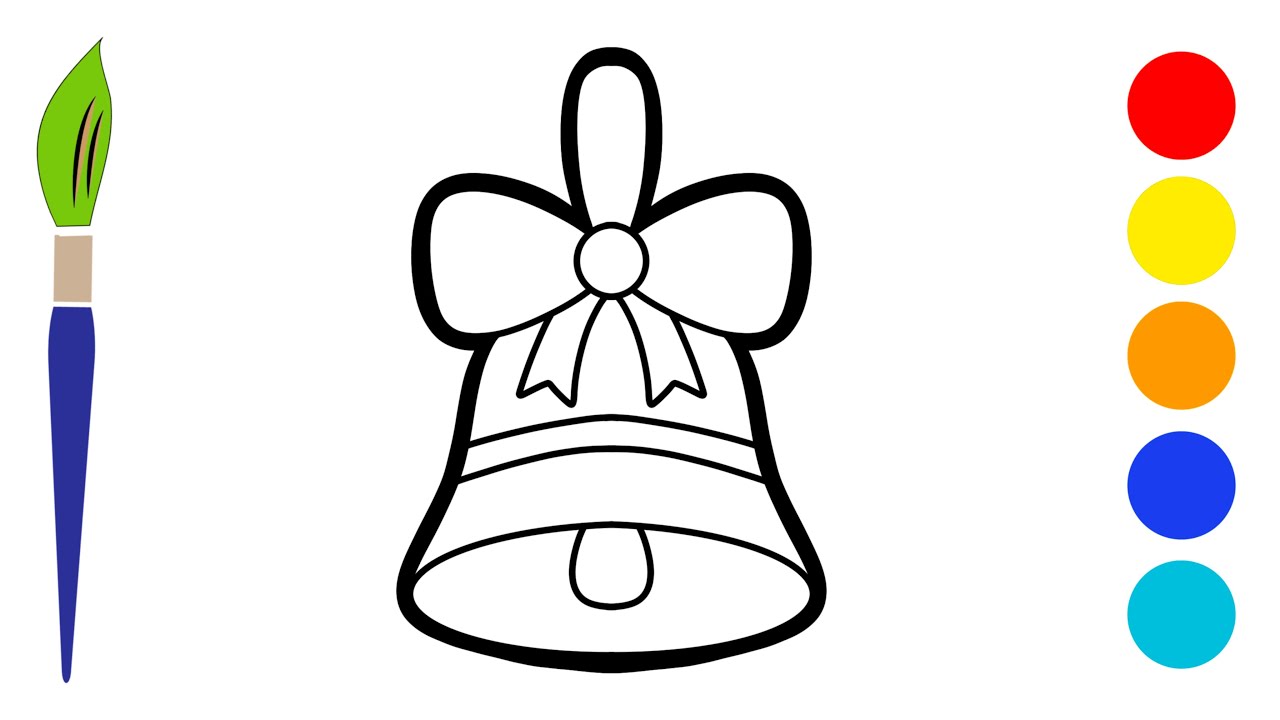 Menggambar dan Mewarnai Lonceng dengan Bagus dan Mudah - YouTube