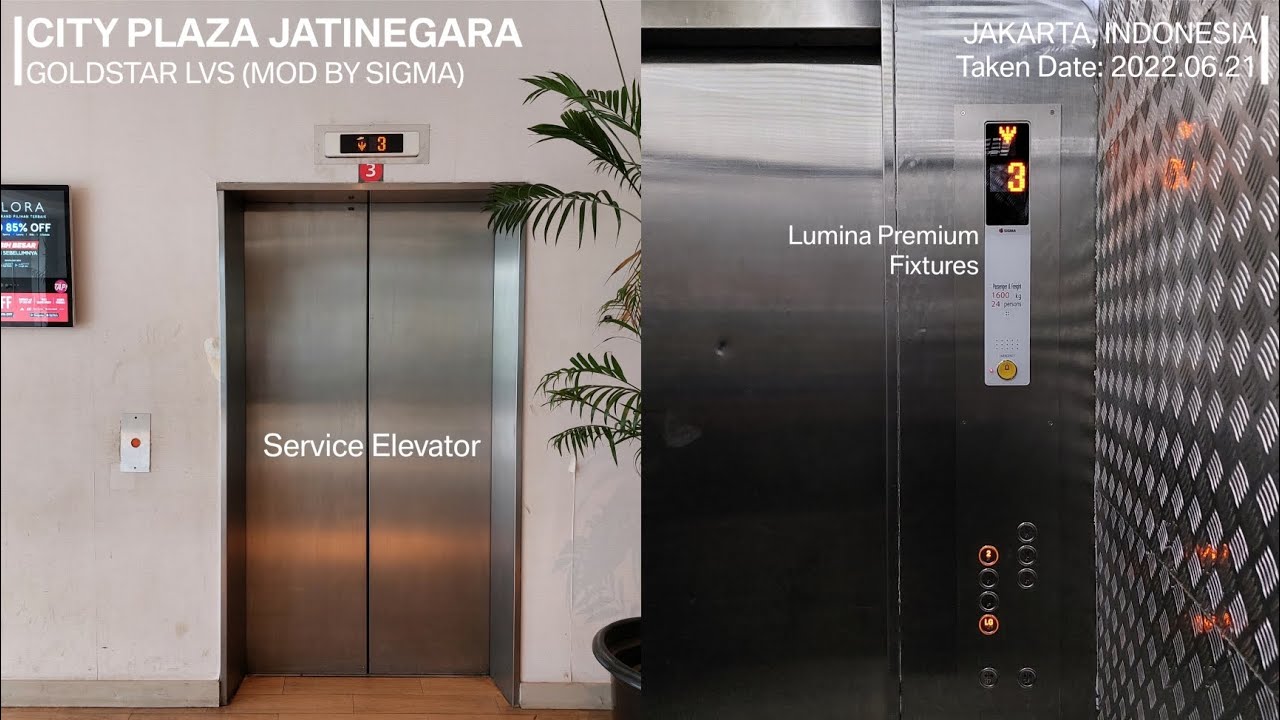 Goldstar LVS (Mod by Sigma) Traction Service Elevator at City Plaza ...