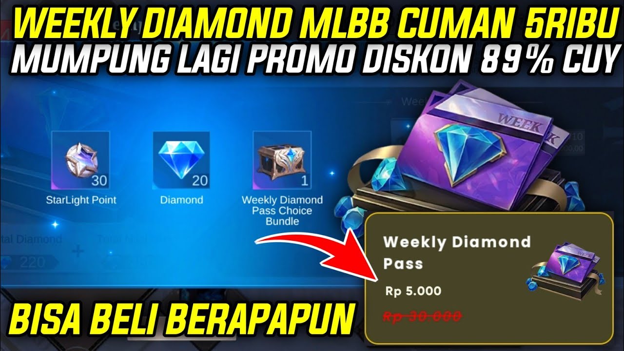MURAH BANGET! WEEKLY DIAMOND 5 RIBU - CARA BELI WEEKLY DIAMOND PASS ...