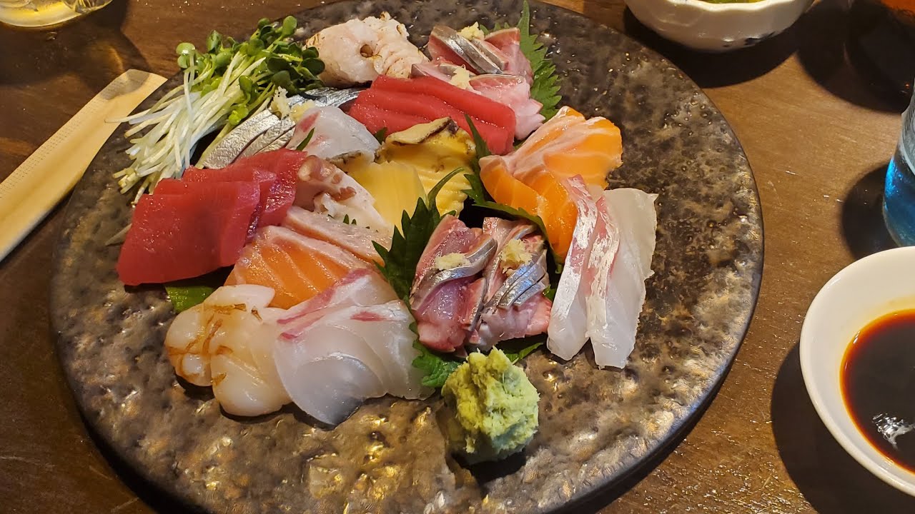 사시미 회(참치,연어,광어,고등어,참돔,완자,전복) [광맛기행] SASHIMI(Tuna,Abalone,Scallop,Salmon ...
