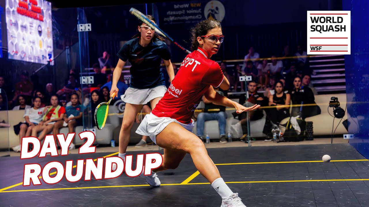 2024 WSF World Junior Squash Championships - Day 2 Roundup - YouTube