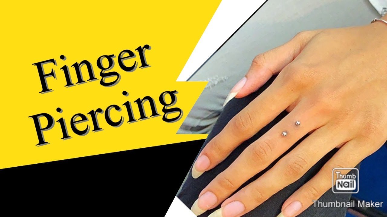 Finger piercing - YouTube