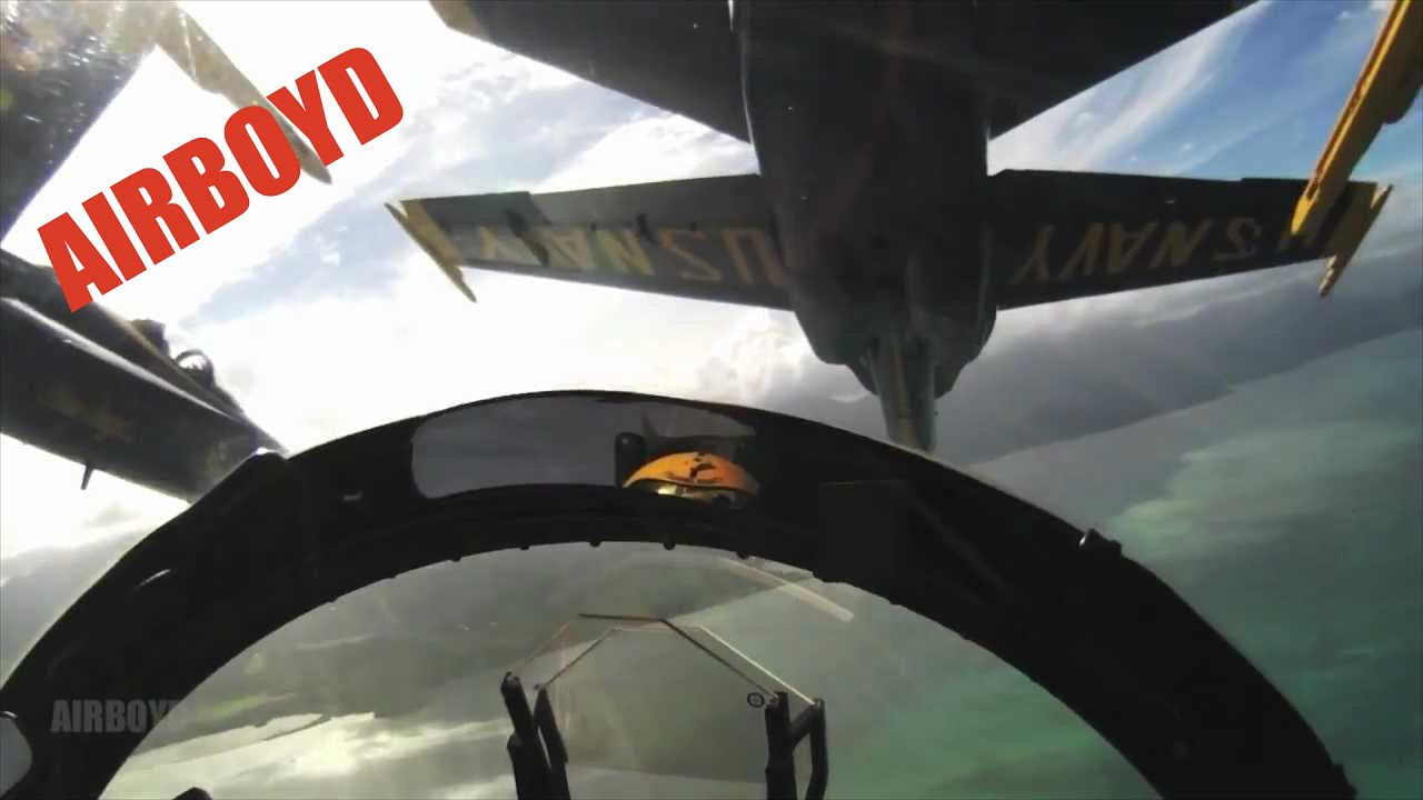 Blue Angels Aileron Roll Cockpit View - YouTube