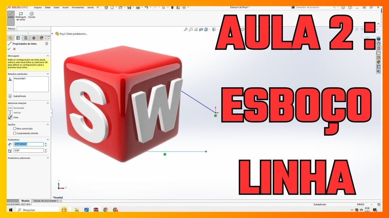 Solidworks - Aula 02 - Esboço - YouTube
