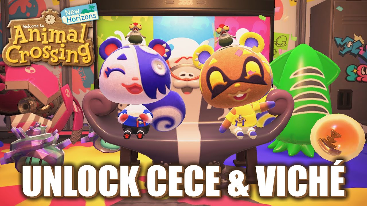 HOW TO Unlock Splatoon Cece & Viche in Animal Crossing: New Horizons ...