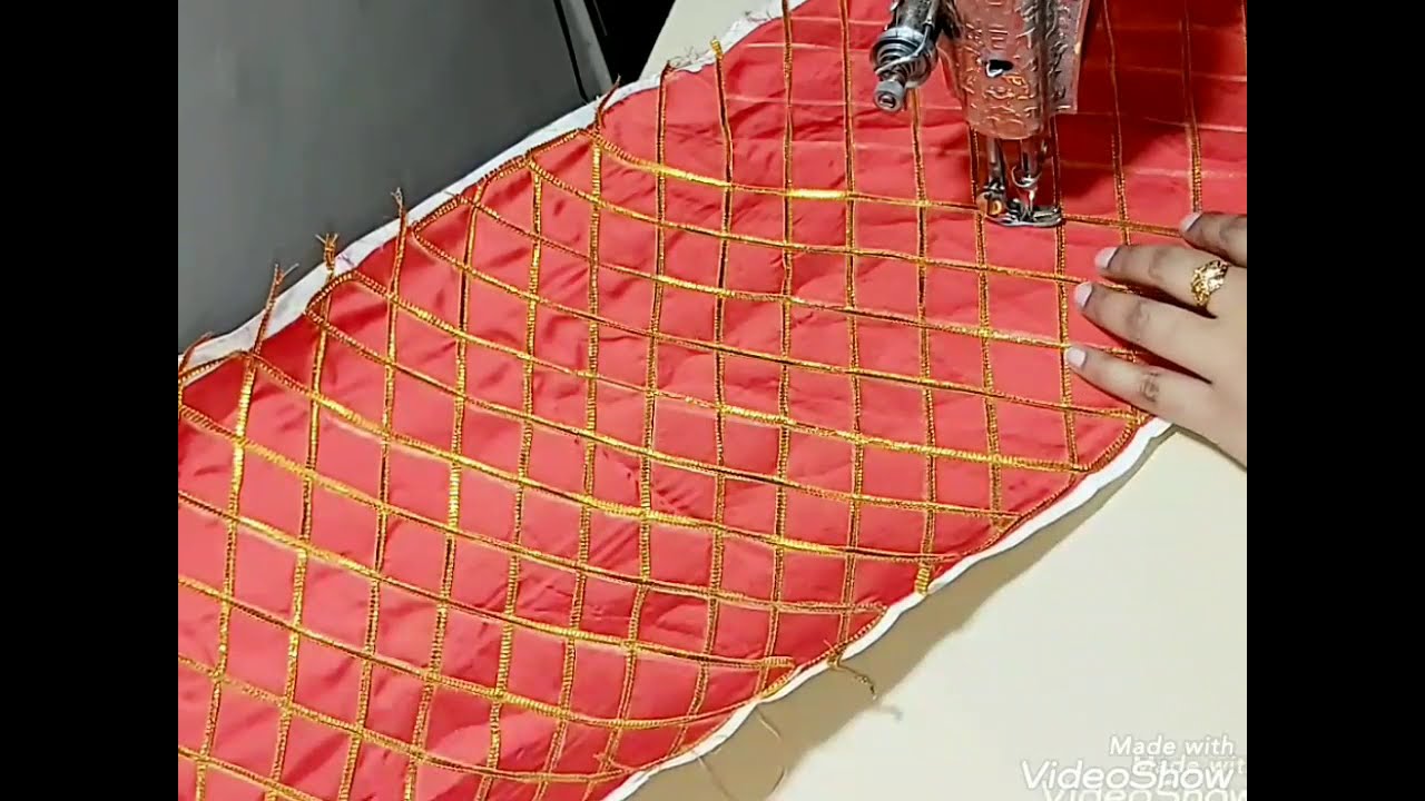 Gota Lace Designs On Suit And Gota Patti Lace Designing Ideas By ...