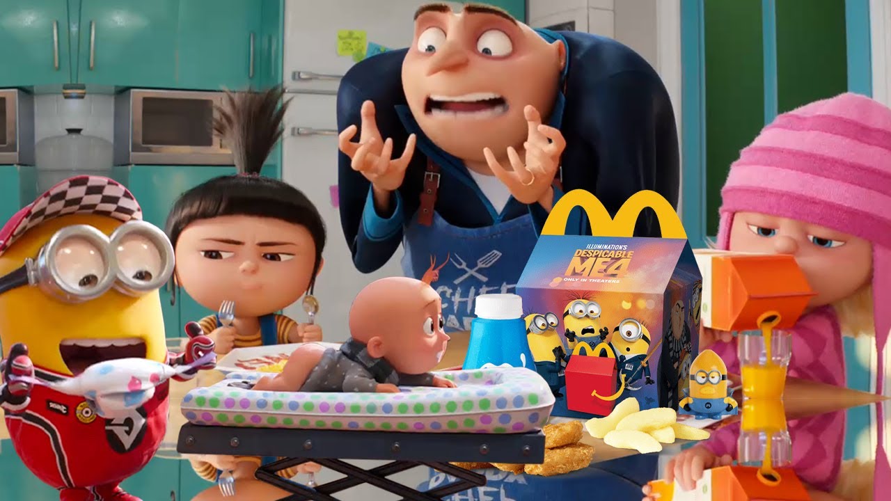 All Despicable Me Minions McDonald's Happy Meal Commercials Through the ...