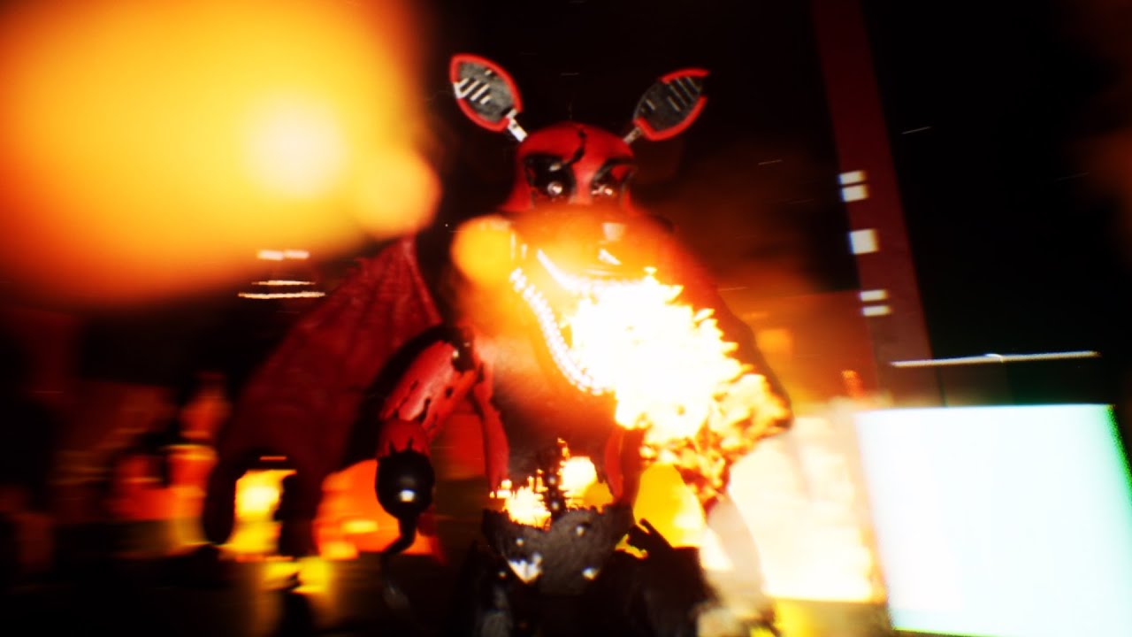 FIRE BREATHING DRAGON FOXY BURNED ME ALIVE!!! | FNAF Five Nights at ...