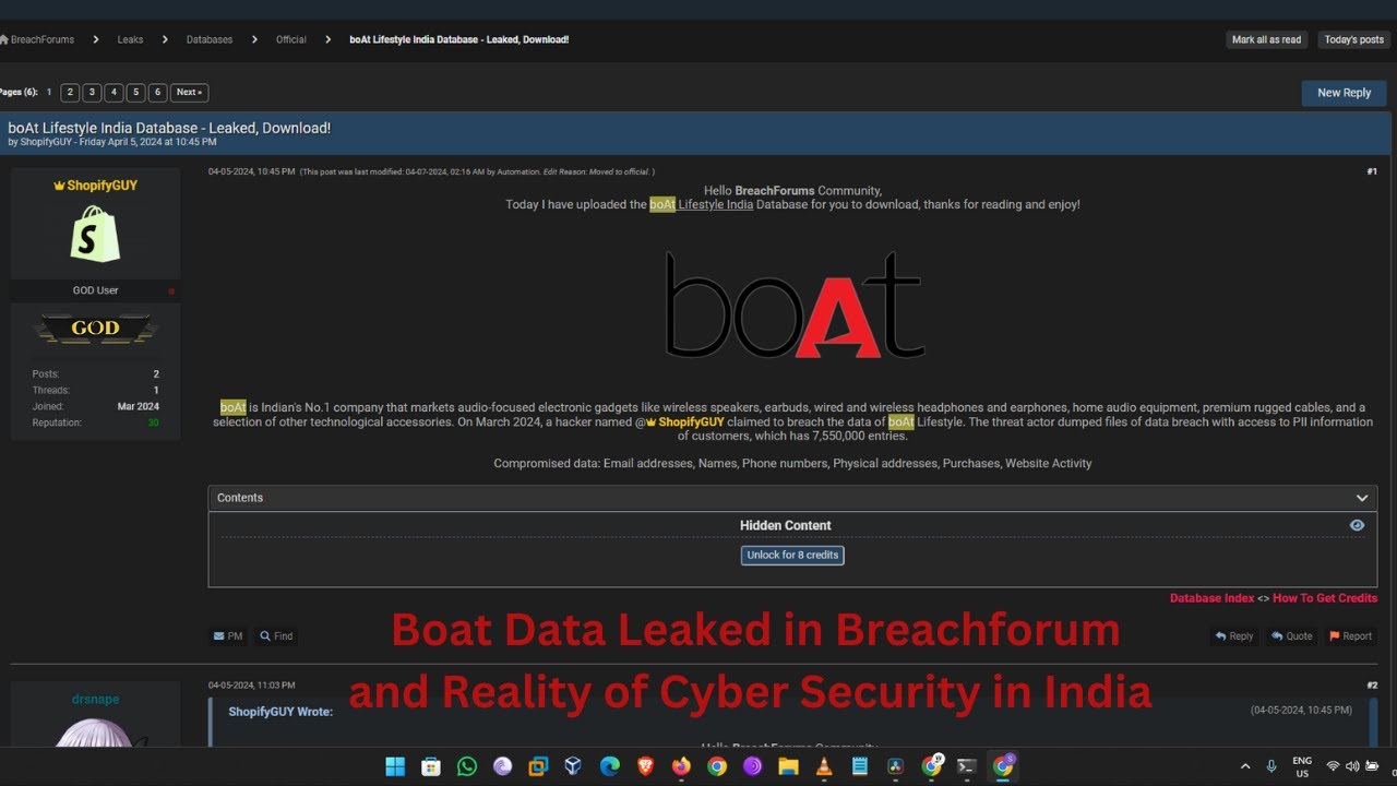 Boat | Data Breach 2024 | An Overview | Reality of Cyber Security In ...