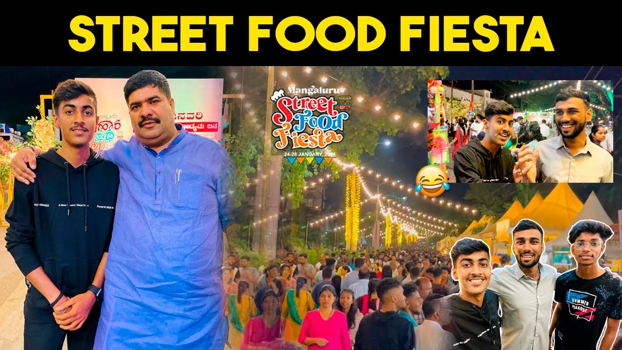 MANGALORE STREET FOOD FIESTA 🔥| Fun at Streets of Mangalore 😂 ...