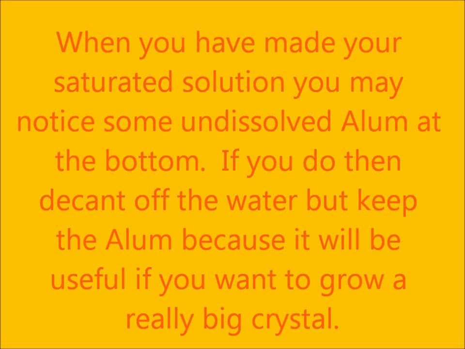 Red Alum Crystals - YouTube