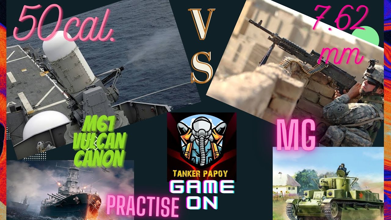 M61 vulcan (50 cal)vs 7.62mm pkm MG( war thunder) - YouTube