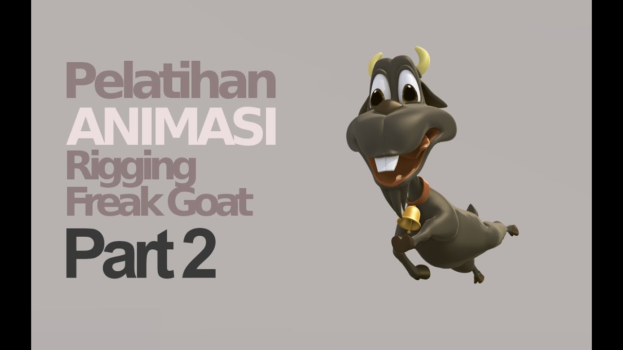Tutorial animasi , Blender animal rigging freak goat part 2 - YouTube