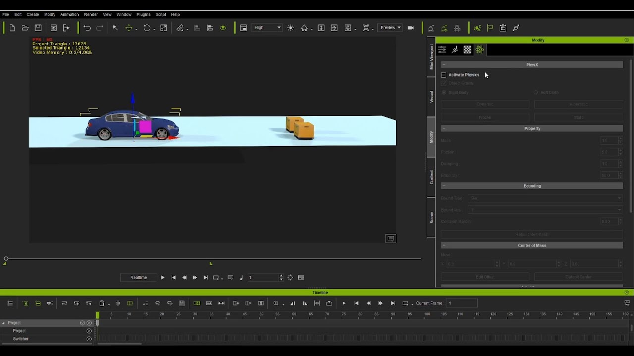 Car Hit the Boxes (Physics) - YouTube