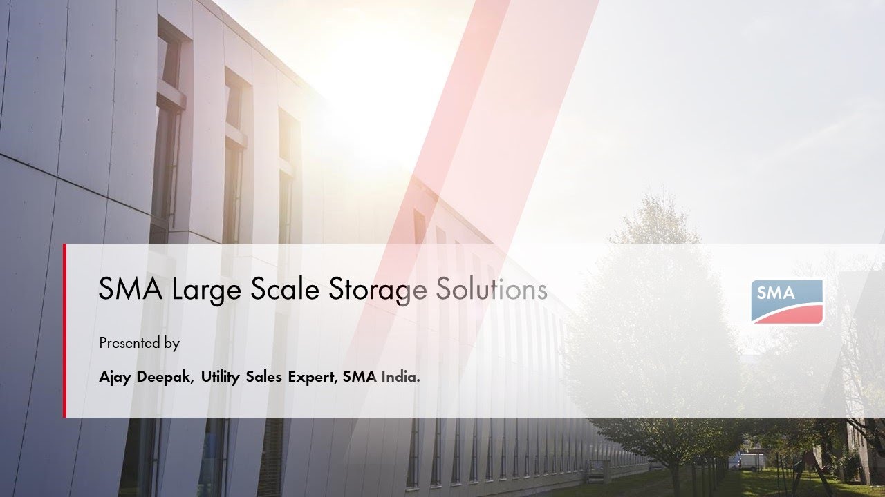 Webinar - Large-Scale Storage Solutions from SMA - YouTube