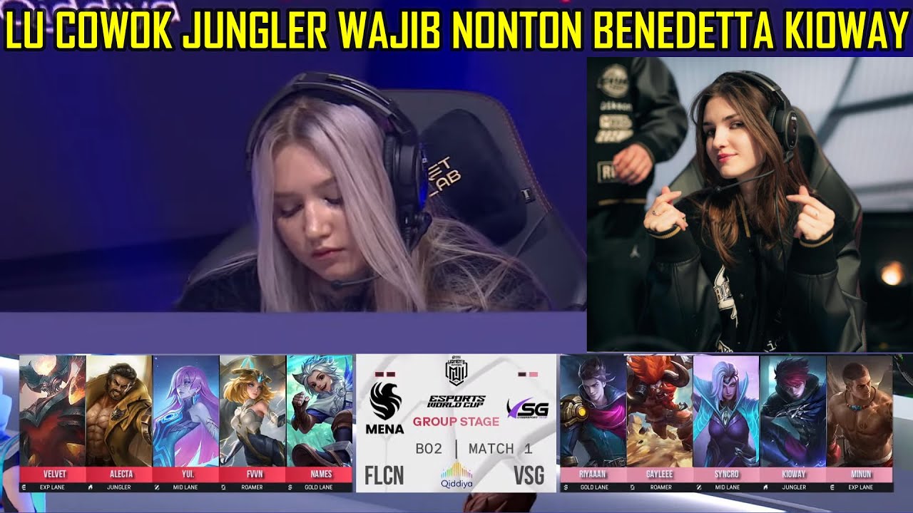 BENEDETTA KIOWAY BIKIN COWOK INSECURE !! VICTORY SONG GAMERS VS FALCONS ...