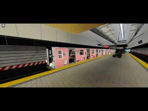 ROBLOX Railfanning at PTA Subway C&M S33E16: R153 (Q) Train at Van Dyne Av - YouTube