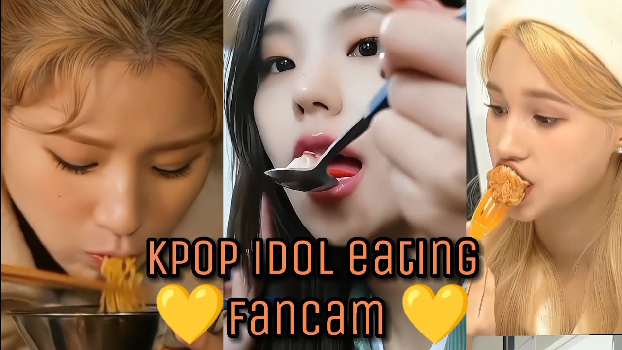 Kpop idol (girls) eating fancam ʕ•ᴥ•ʔ - YouTube