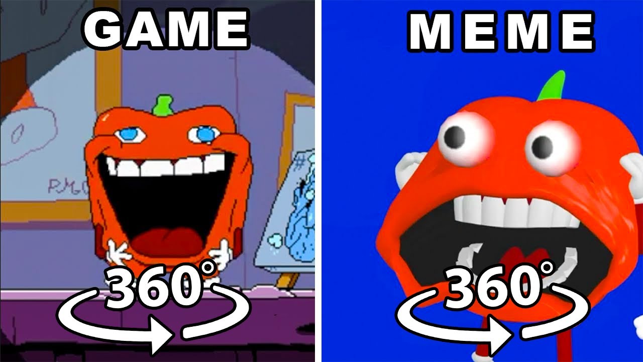 360 VR Pizza Tower MEME vs GAME - YouTube