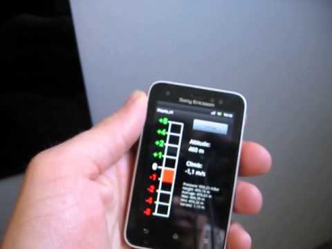 Android Variometer Xperia Active - YouTube