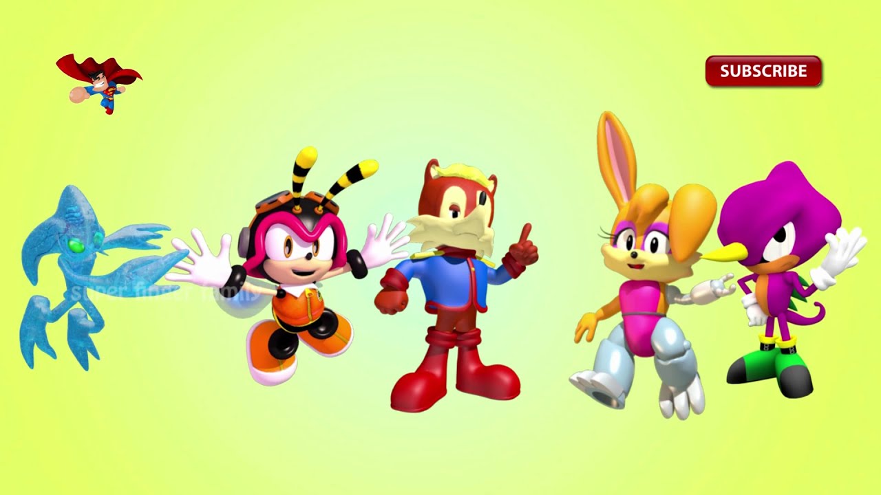 Sonic Boom Finger Family Super Finger Family Nursery Rhymes - YouTube
