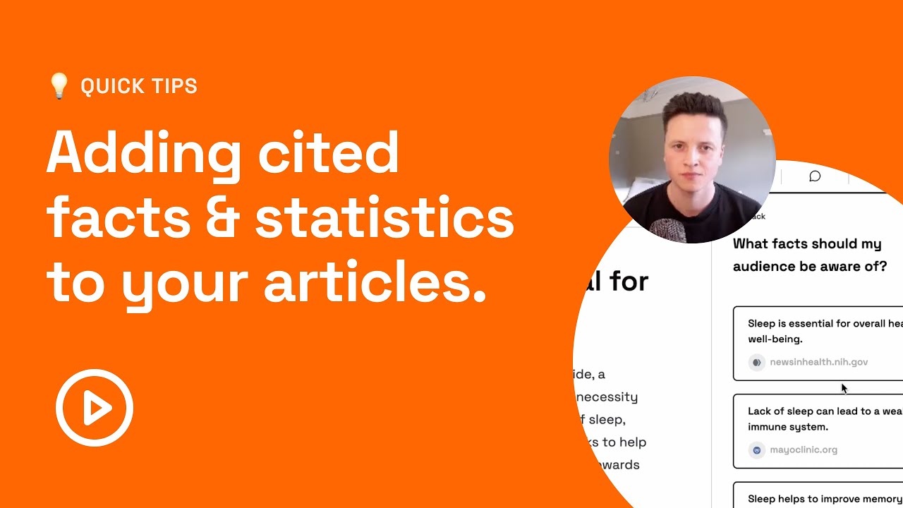 💡 Quick Tip: Adding Facts & Statistics to Your Articles - YouTube