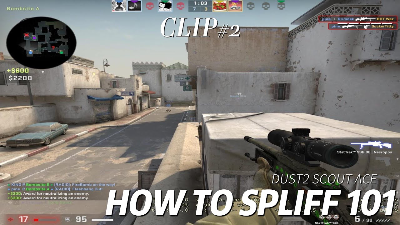 how to scout 101 - dust2 ace - csgo clip#1 - YouTube