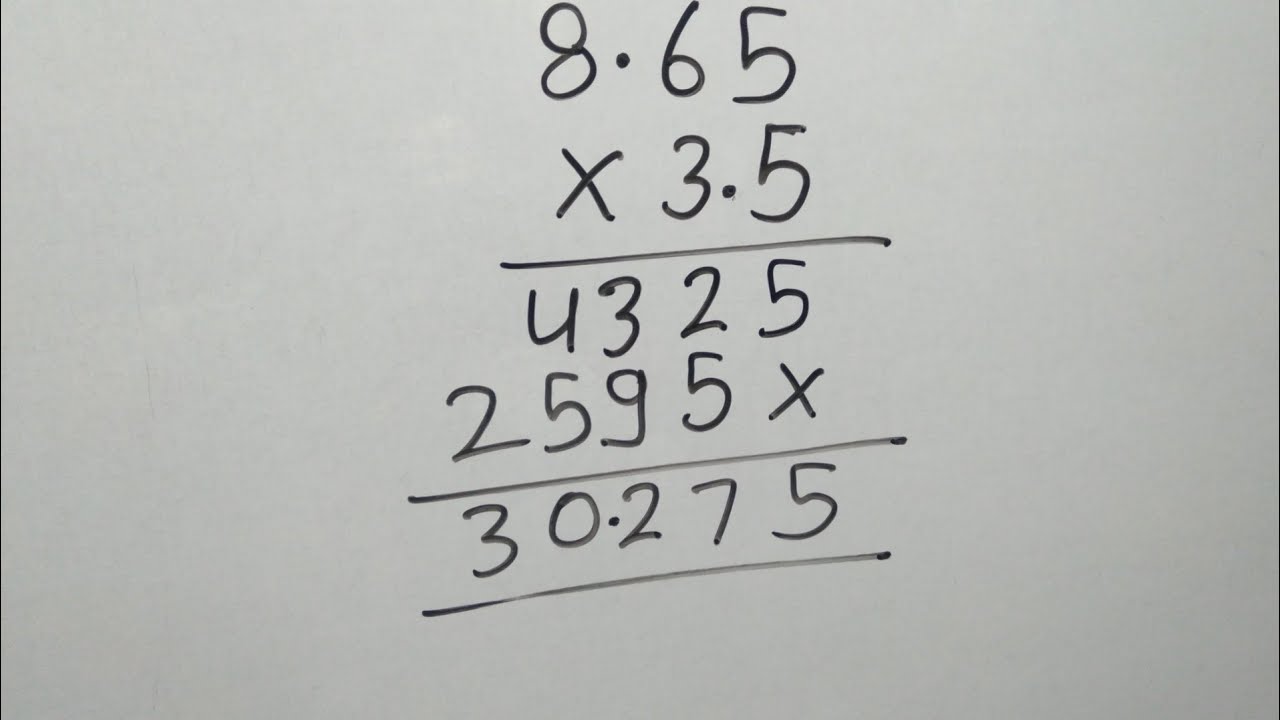 #class 5th# Multiplication of Decimal - YouTube