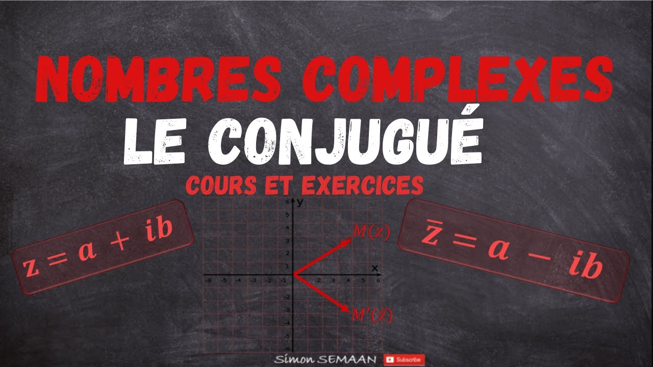 Le conjugué d'un nombre complexe : Cours, Propriétés et Exercices ...