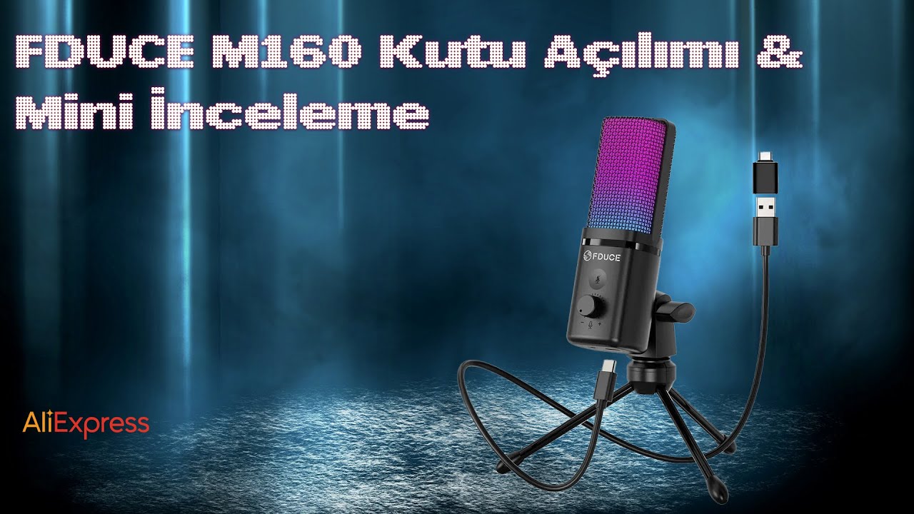 FDUCE M160 Mikrofon KUTU AÇILIMI - MİNİ İNCELEME - YouTube