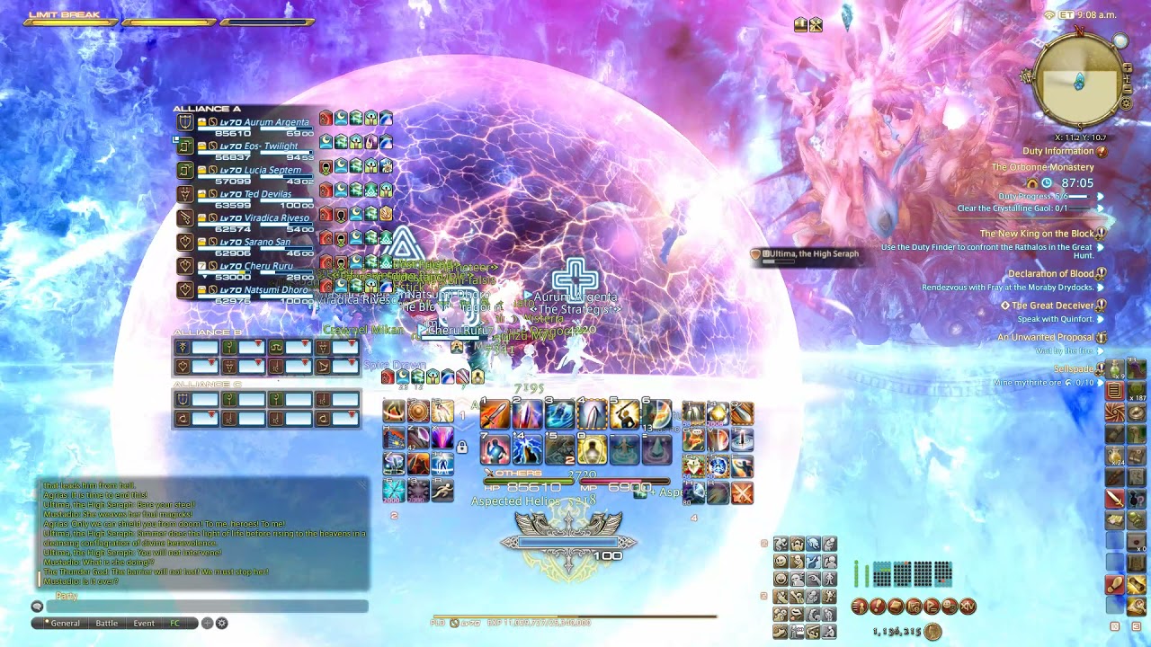 FF14 Ultima, The High Seraph - Orbonne Monastery - YouTube