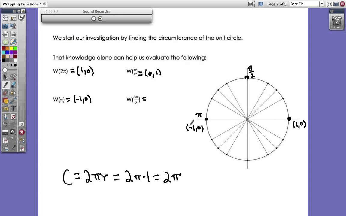 Wrapping Function - Unit Circle Derivations - YouTube