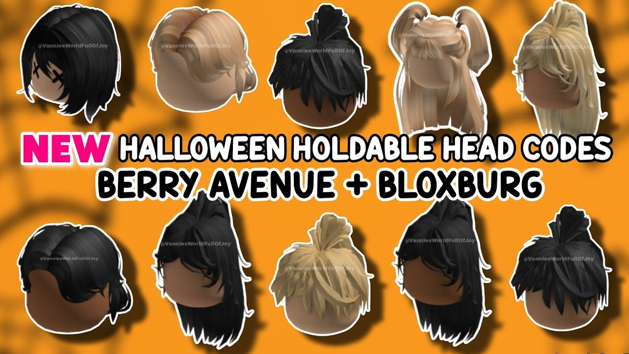 *NEW* HALLOWEEN HOLDABLE HEAD CODES FOR BERRY AVENUE & BLOXBURG 😯🤯 ...