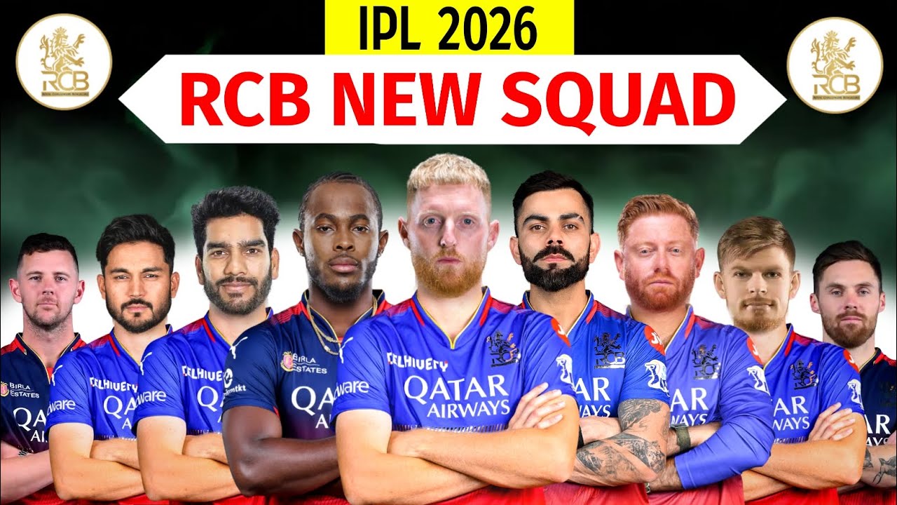 IPL 2026 | Royal Challengers Bengaluru New Squad | RCB Full Squad 2026 | RCB Team 2026 Players ...