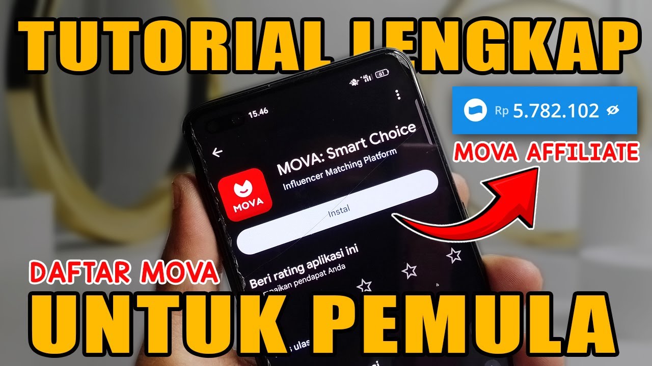 Cara Daftar Aplikasi MOVA Untuk Pemula | BKD tutorials Mova Affiliate Aplikasi Penghasil Saldo ...