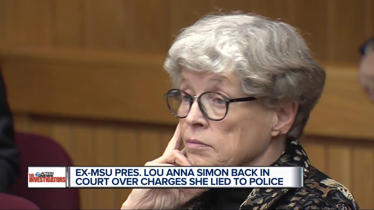 Ex Msu President Lou Anna Simon Back In Court Over Charges She Lied To