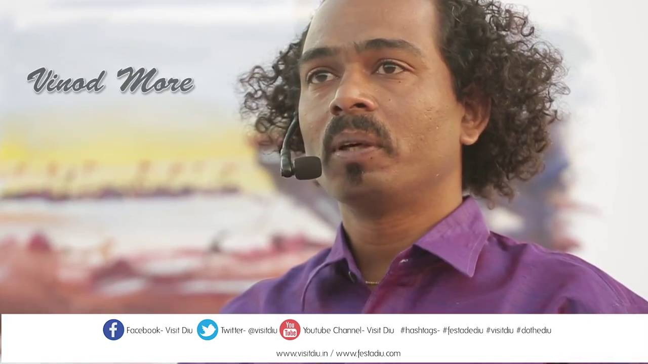 Vinod More Painting Workshop Festa De Diu - YouTube