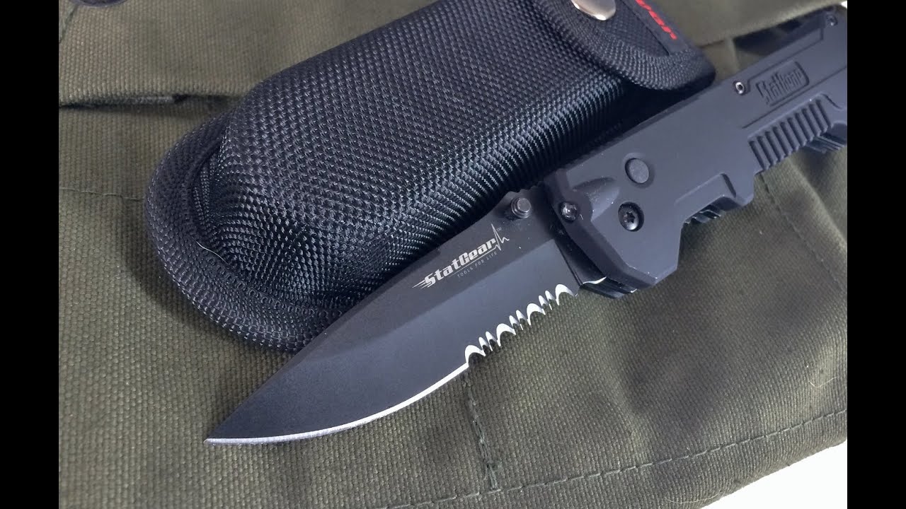 Statgear T3 Auto Rescue Tool: Strap Cutter, Window Punch, Knife, and ...