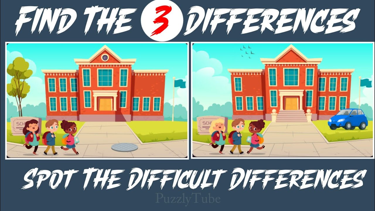 Find & Spot The Difficult Differences - Spot 3 Differences - Find out ...