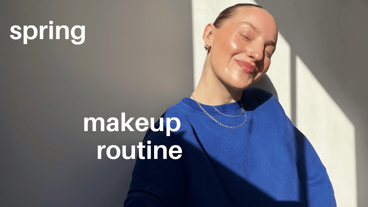 my glowy spring makeup routine 🌸 - YouTube