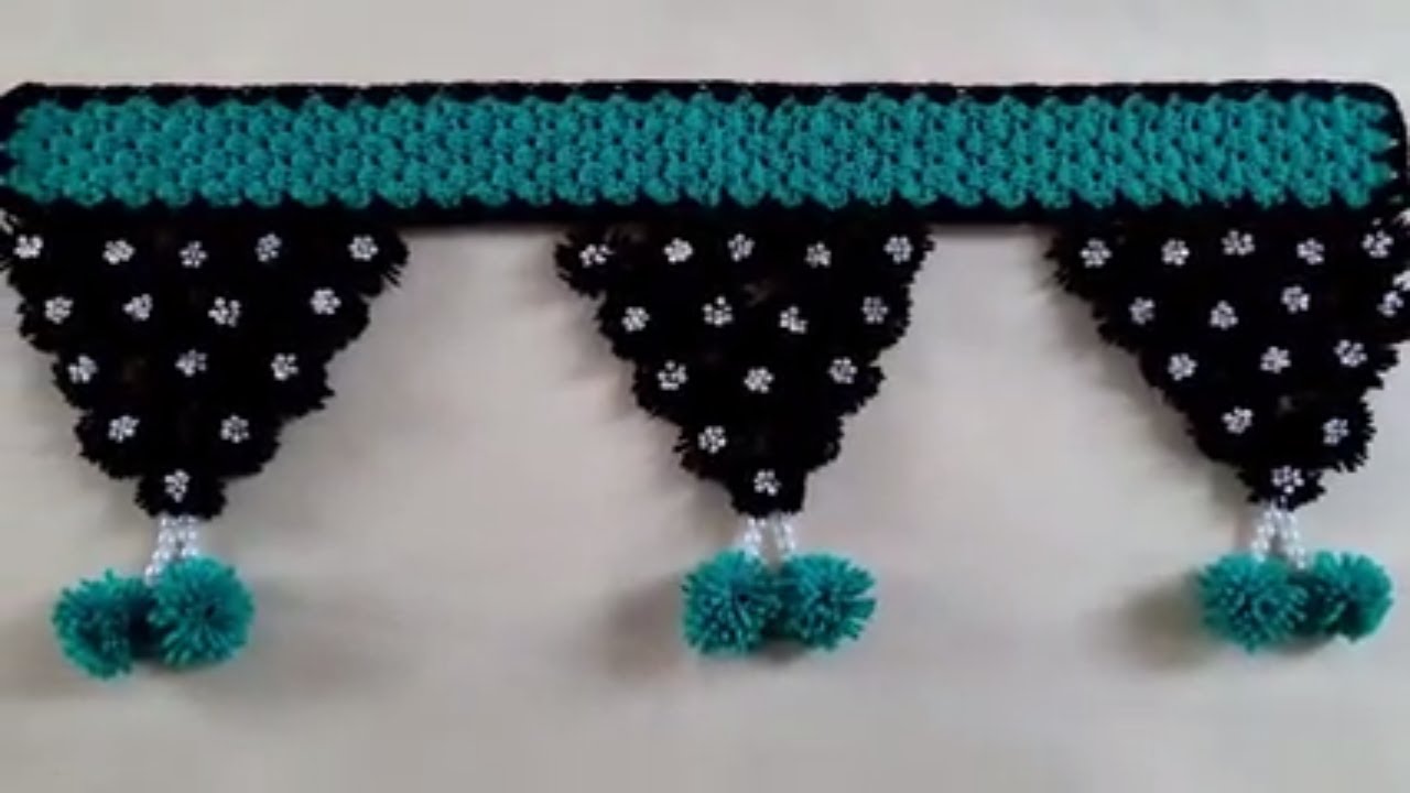 DOOR HANGING TORAN FROM WOOLEN HANDMADE TORAN || DIY DOOR HANGING TORAN ...