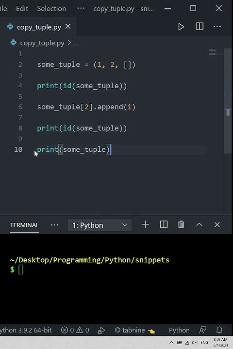 Python Tuples Immutability Exposed: You Can Modify Tuples! - YouTube