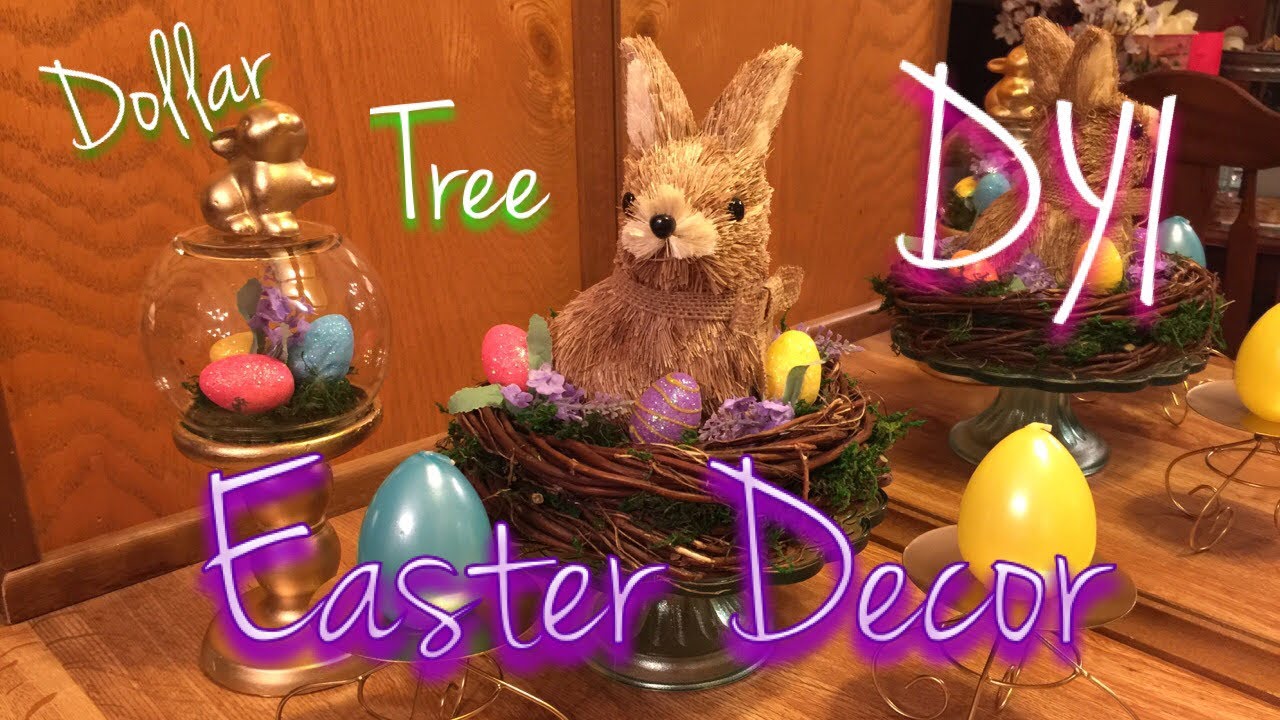 Dollar Tree Easter DIY | March 2018 - YouTube