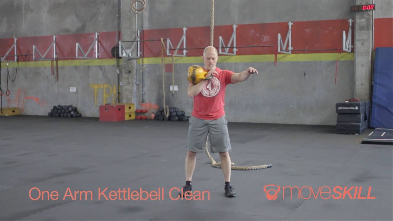 Demo: One Arm Kettlebell Clean - YouTube