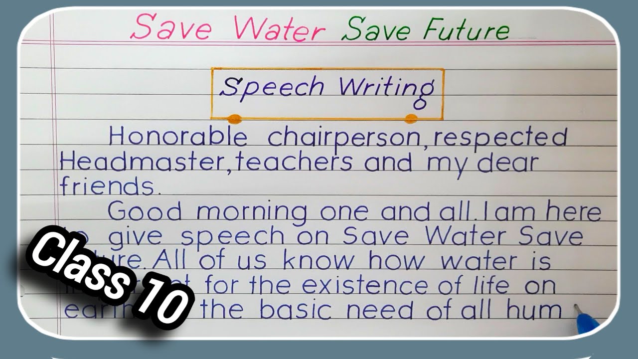 Speech on save water save future in English | Essay on Importance of ...