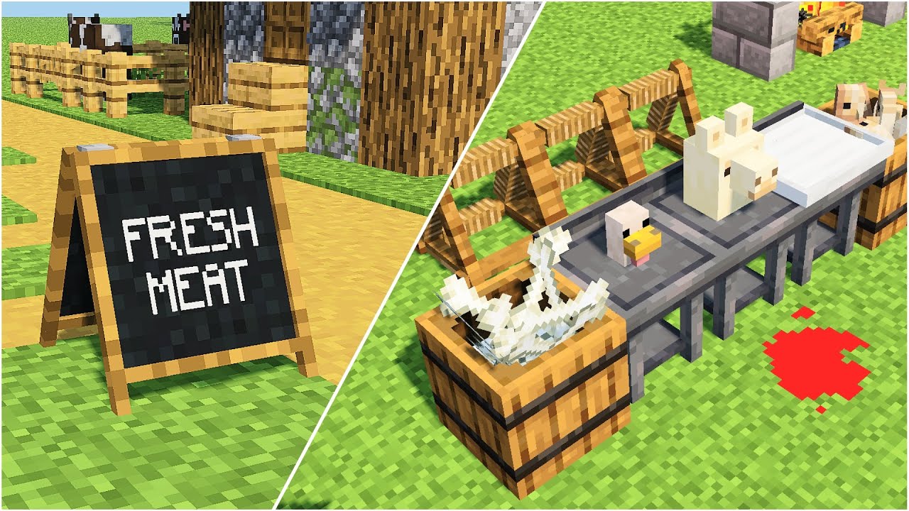The best BUTCHERY mod for minecraft - YouTube