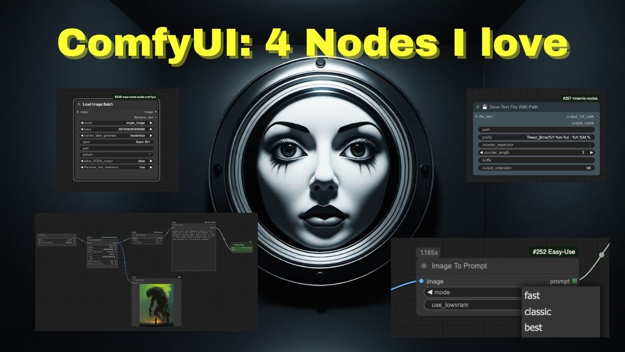 ComfyUI: Batch Images from Folder, Find their Prompts, Save Them, then KSampler! (4 Nodes I love ...