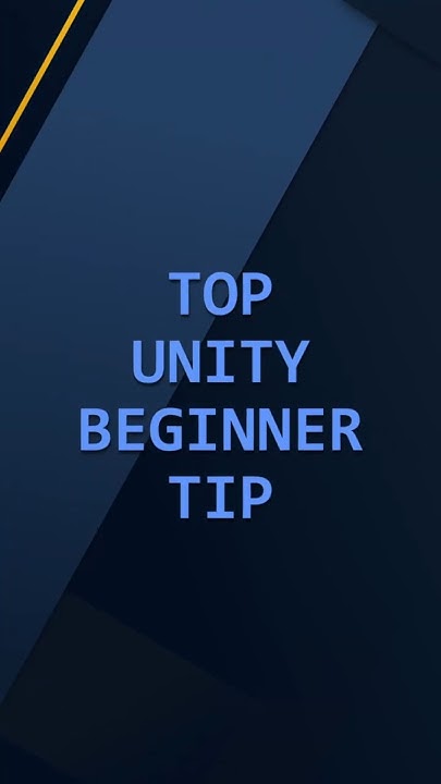 Top Unity Beginner Tip - YouTube
